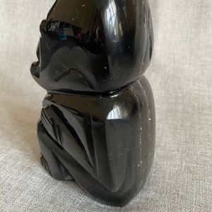 Art | Vintage Carved Obsidian Aztec Mayan Sculpture Figure Statue 6 3 ...